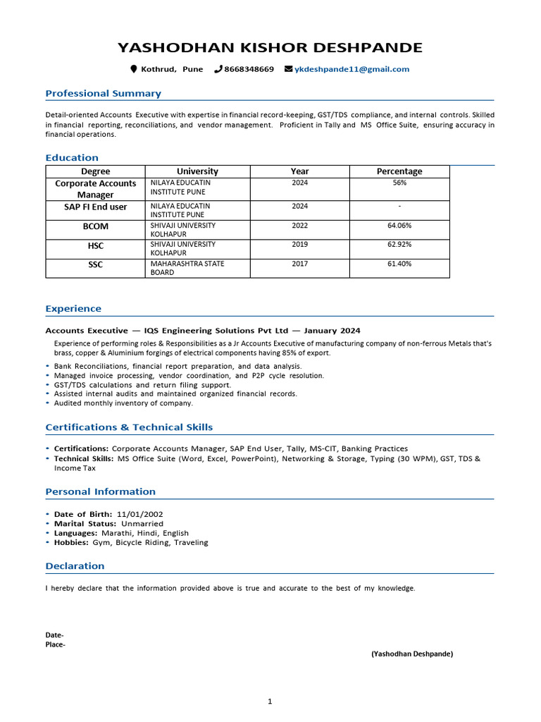Demo RESUME | PDF