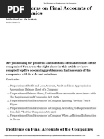 Final Accounts Problems and Solutions | PDF | Debits And Credits | Depreciation