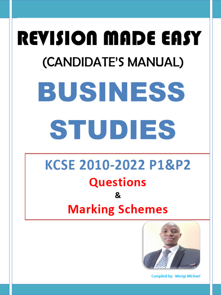 KCSE Business Studies Questions 2010-2022 | PDF | Banks | Discounting