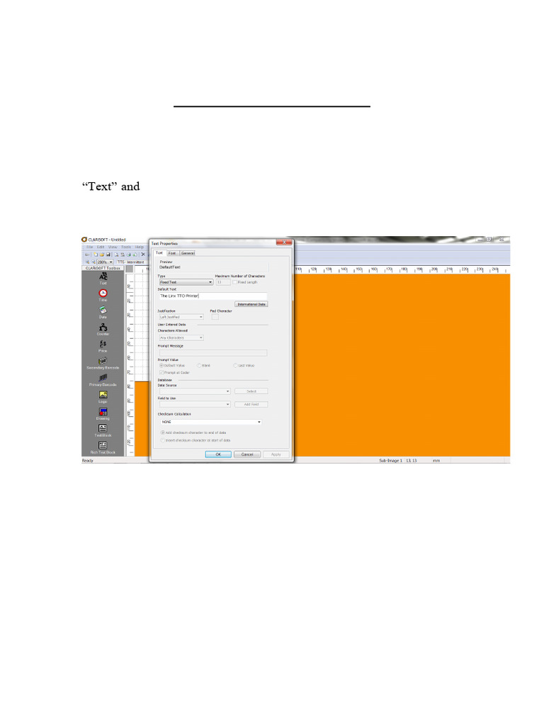 TTO Print Exercise 1 Creating and Positioning Fields | PDF
