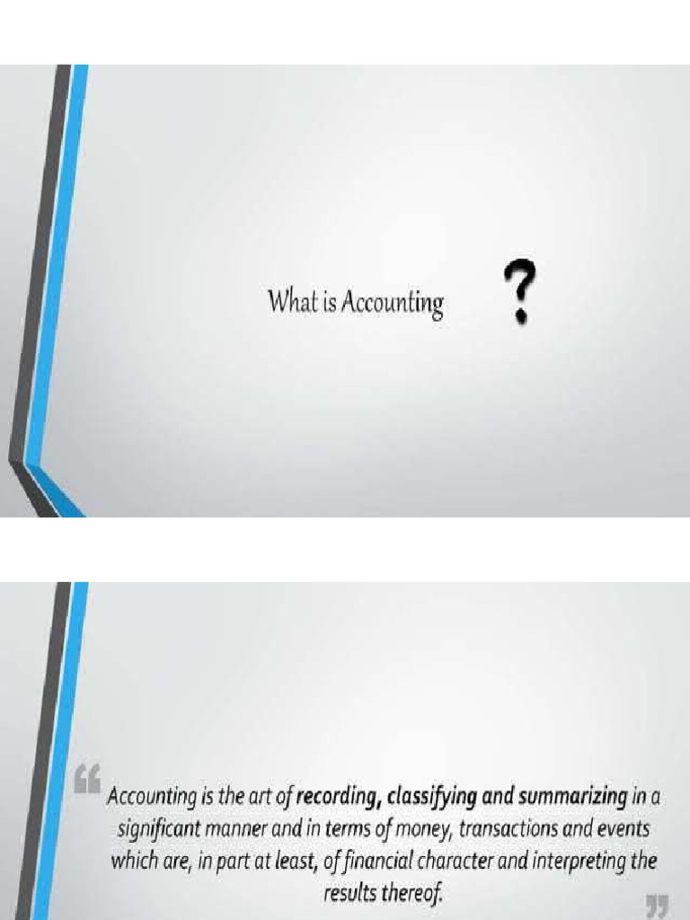 Introduction To Accounting | PDF