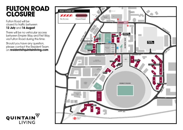 Fulton Road Closure Map | PDF