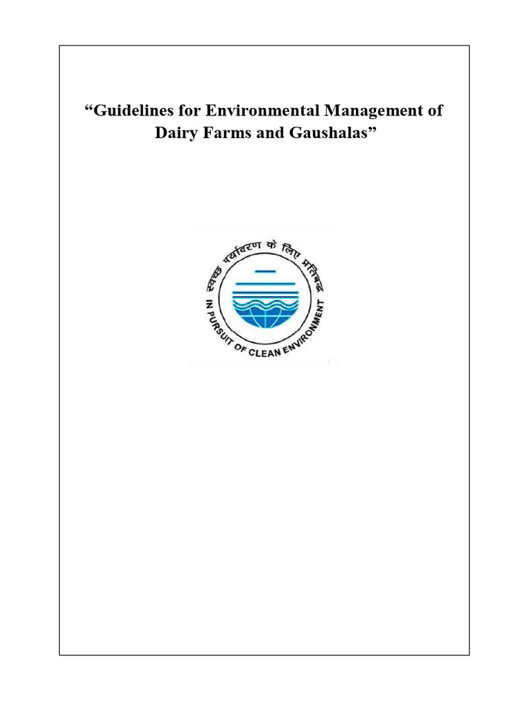 CPCB Dairy Guidelines | PDF | Biogas | Anaerobic Digestion