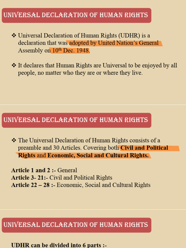 Universal Declaration of Human Rights | PDF