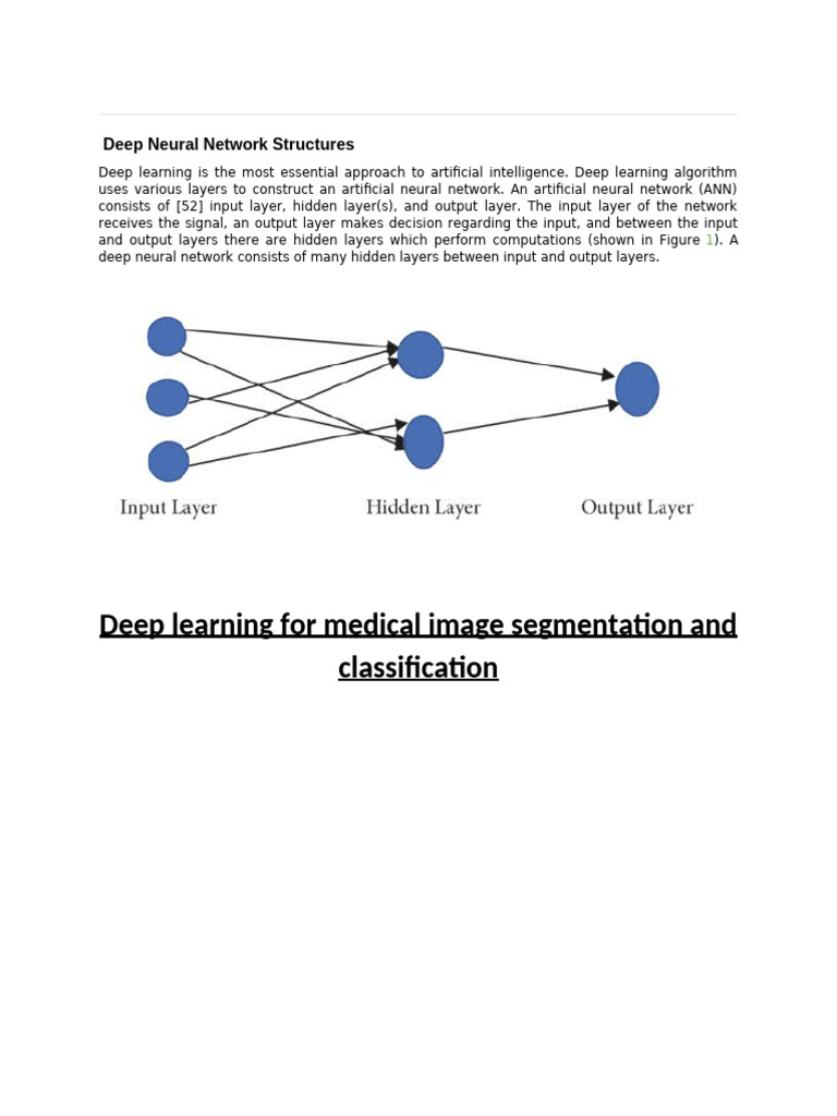 Deep Learning For Medical Image Segmentation and Classification | PDF