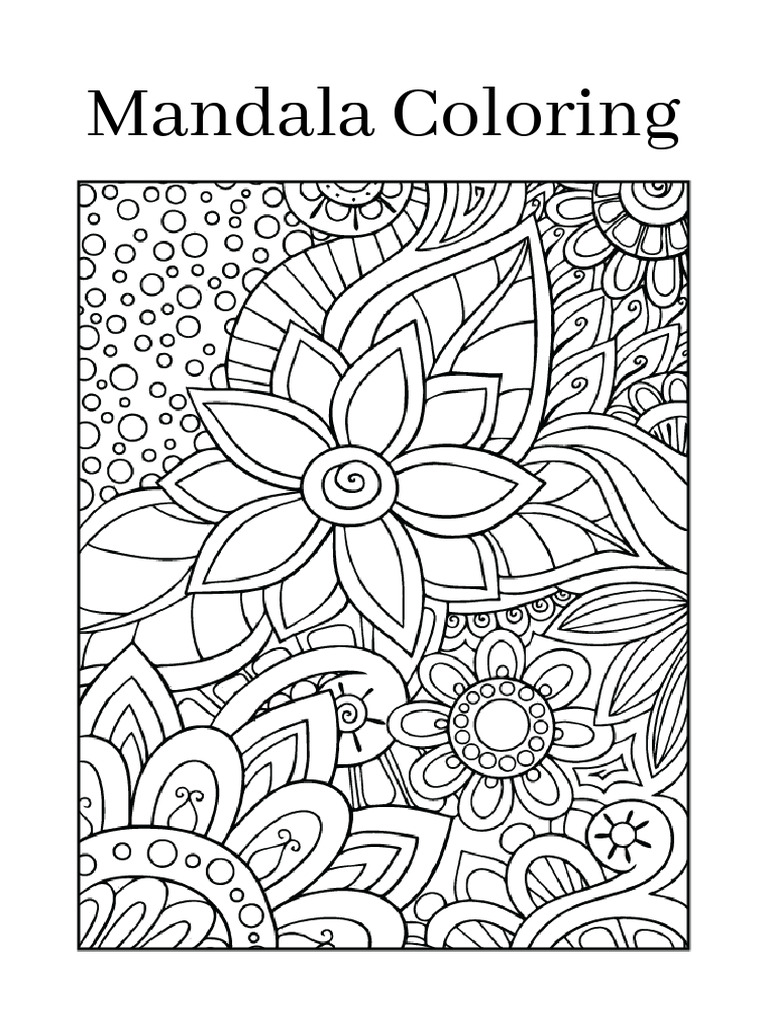 Mandala Coloring Worksheet Set | PDF