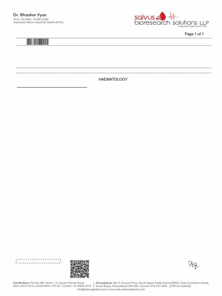 Test Report: 16-May-2025 18:44 27 Years 511001371 Mr. Krishna Kumar ...