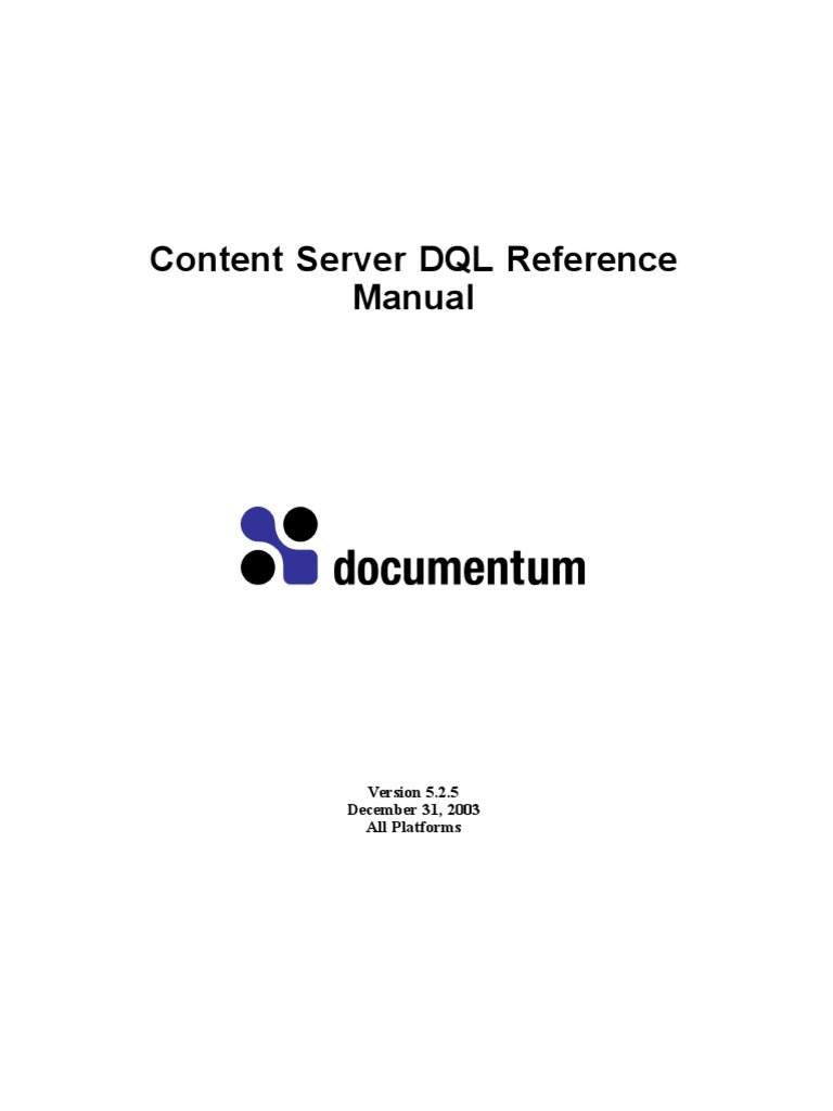 DQL Reference Guide en | PDF | Relational Database | String (Computer Science)