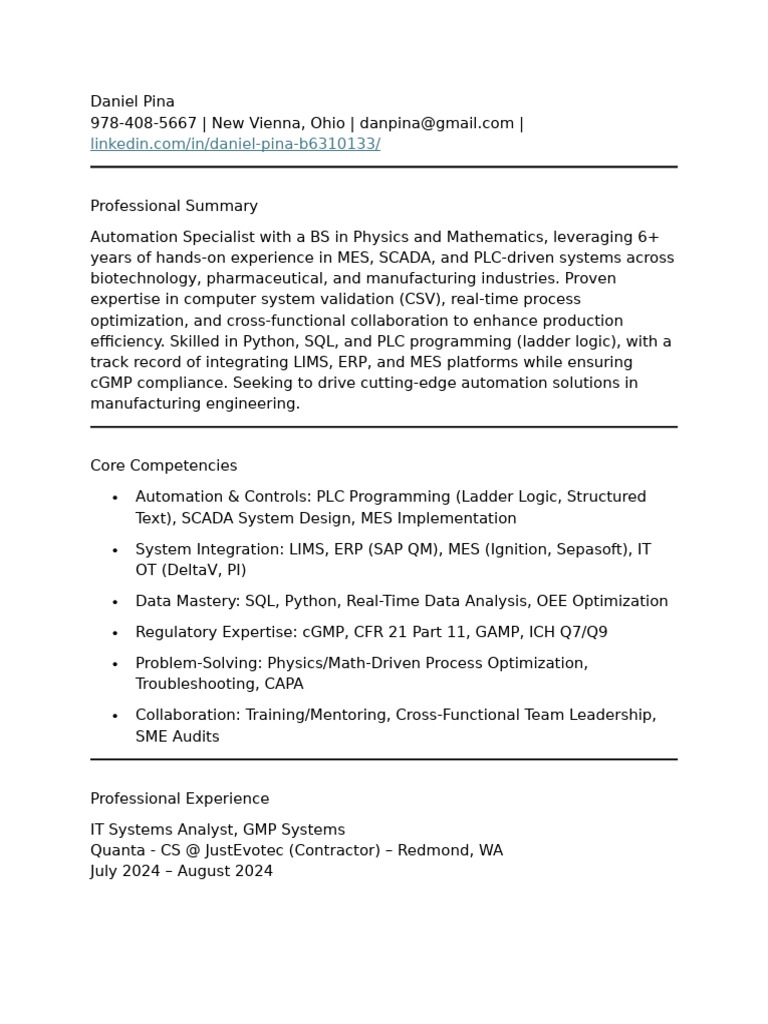 Grok Automation God Resume | PDF | Programmable Logic Controller | Scada