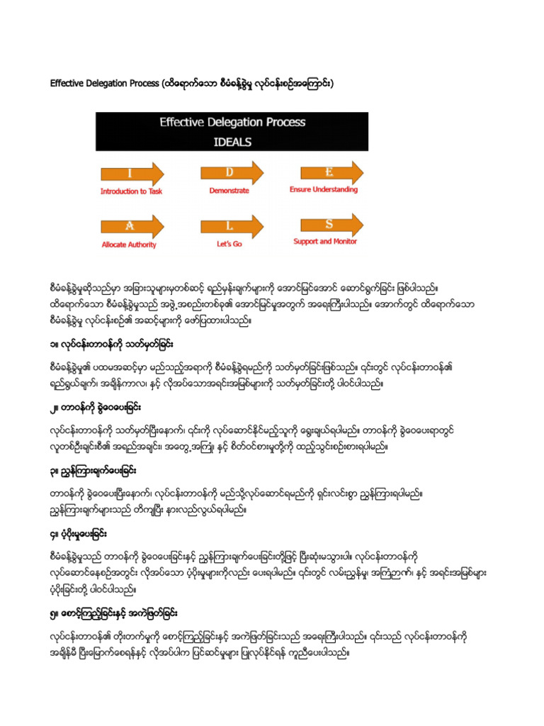 Effective Delegation Process | PDF