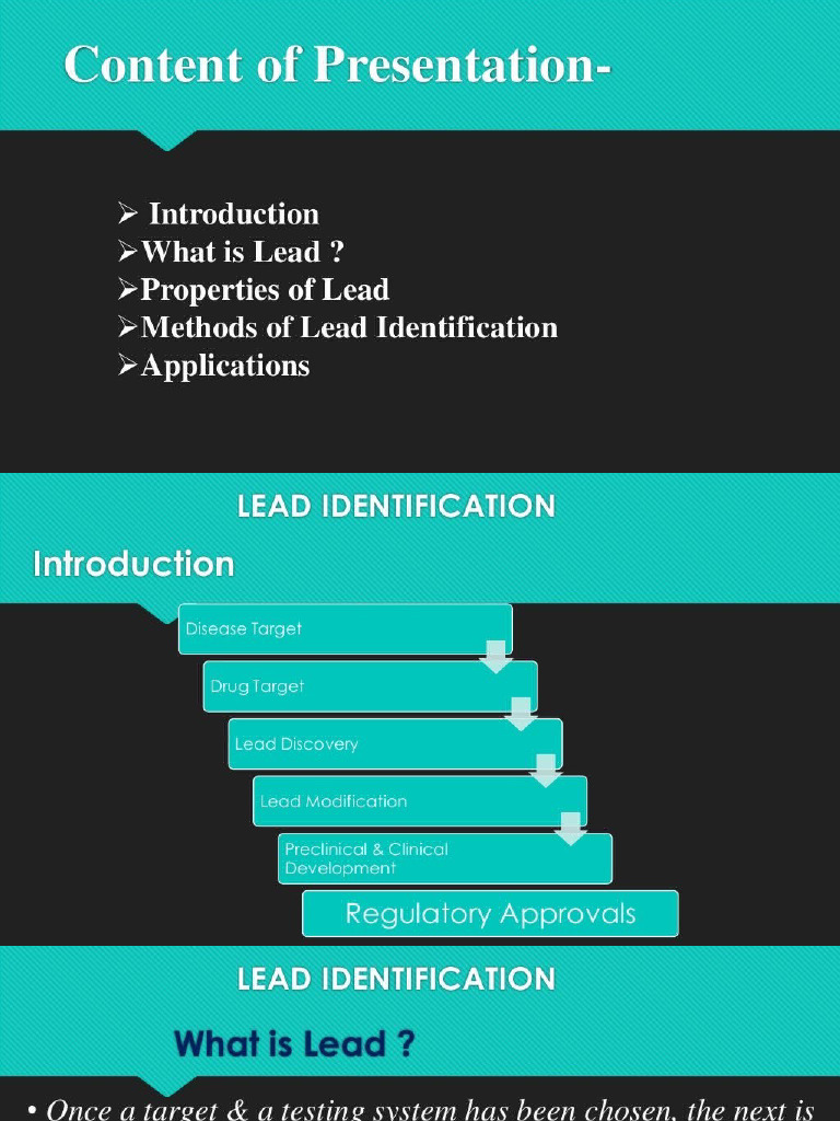 Lead Identification | PDF