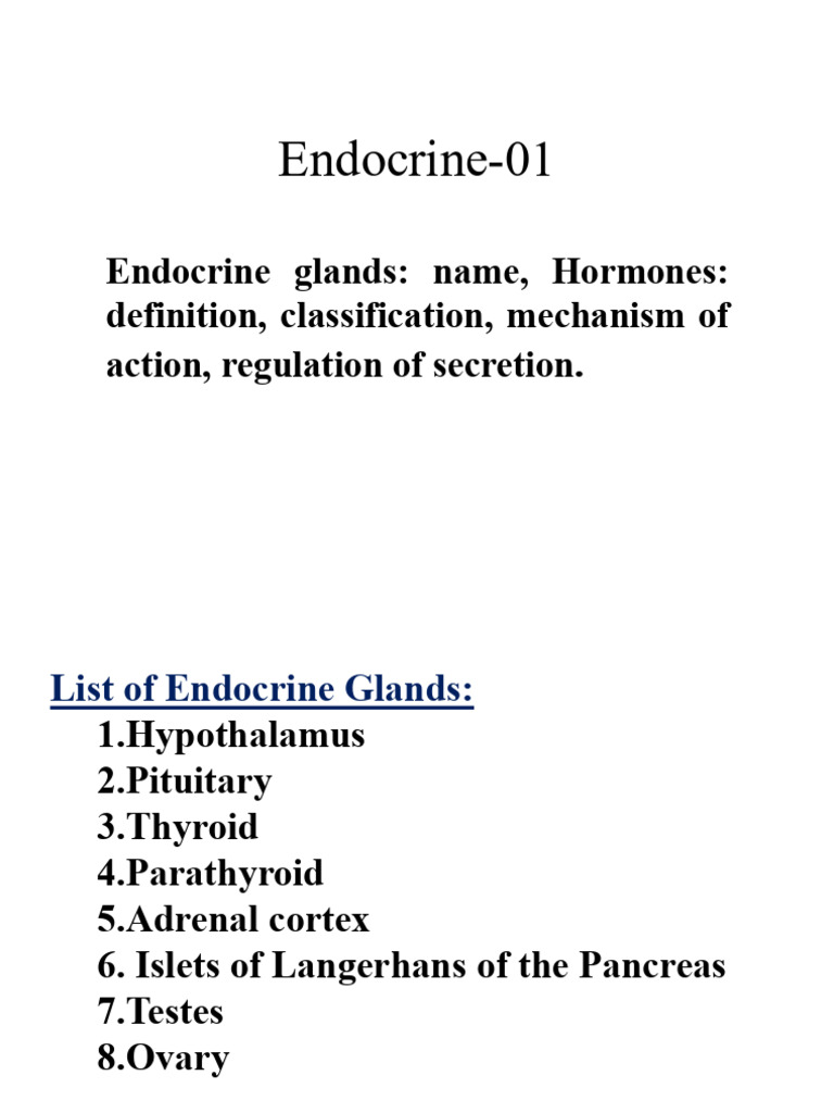 Endocrine 1 | PDF | Endocrine System | Hormone