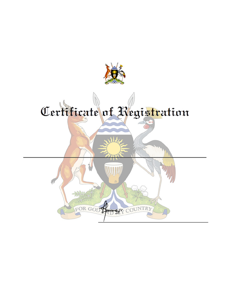 Certificate of Registration 1746527148 | PDF