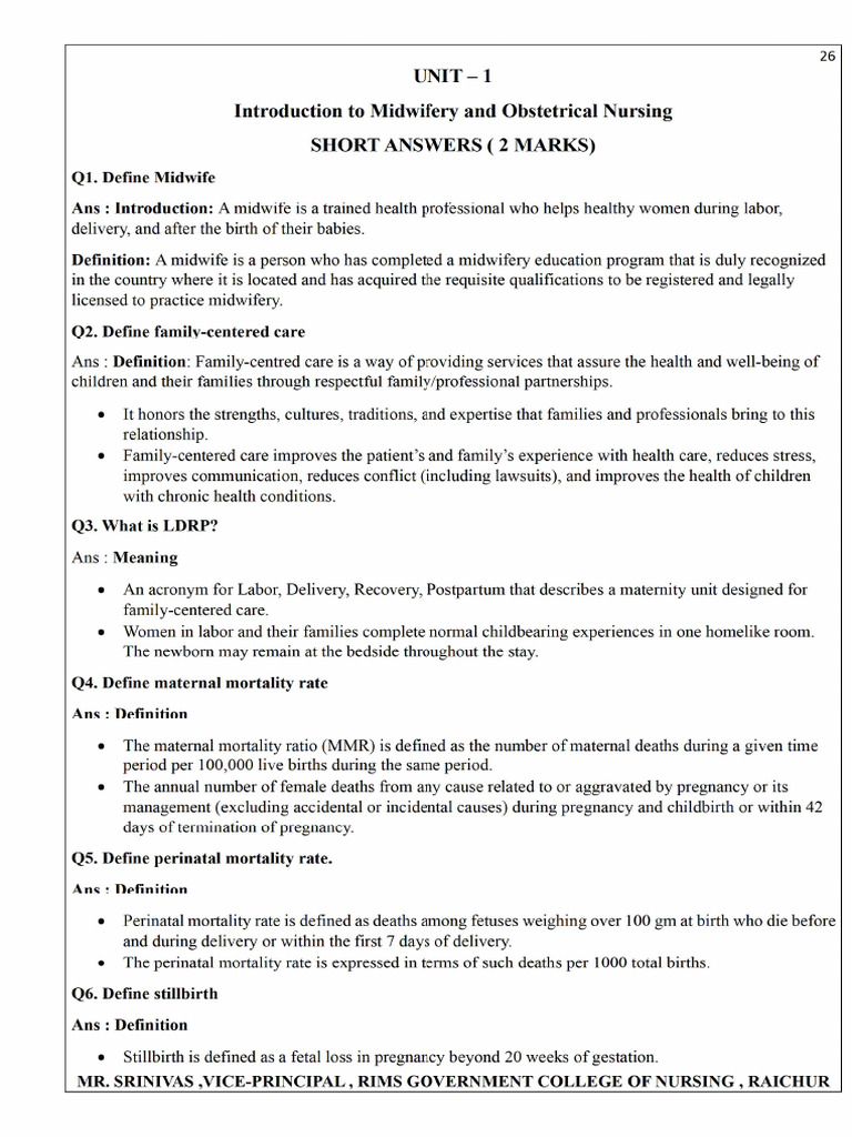 OBG 2mark Year | PDF