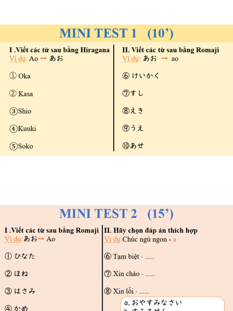 Mini Test | PDF