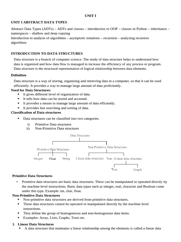 AD3251-DSD Lecture Notes | PDF | Class (Computer Programming ...