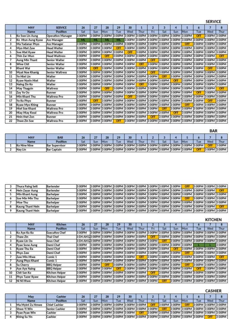RK Schecule April - c95fc748 42ea 40d8 Ae6f D0fa67424172 | PDF | Myanmar
