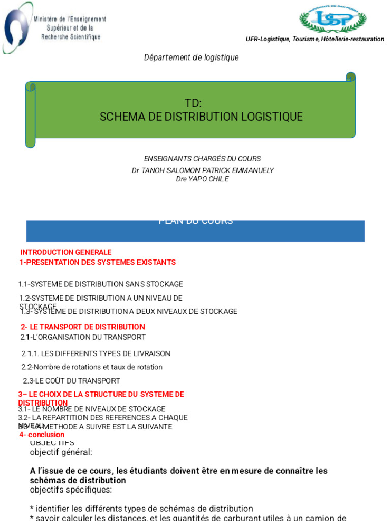 TD Schema de Distribution Logistique - Phoenix | PDF