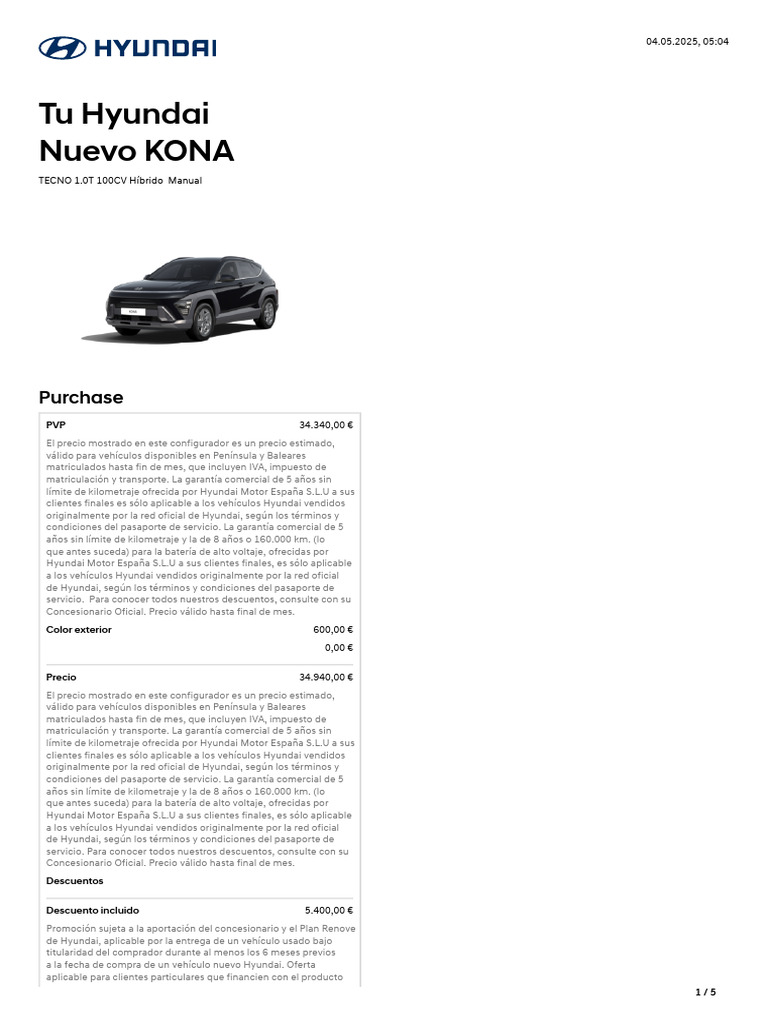 Nuevo Kona | PDF | Diodo emisor de luz | Airbag