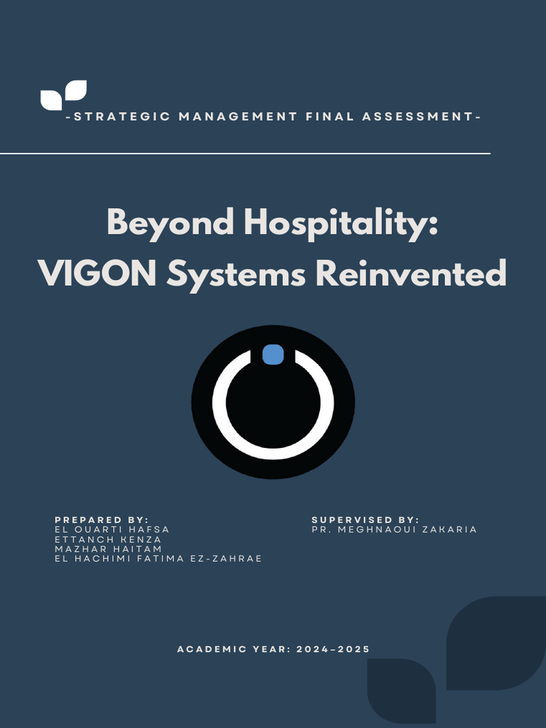 Rapport Vigon Systems | PDF | Software As A Service | Infrastructure