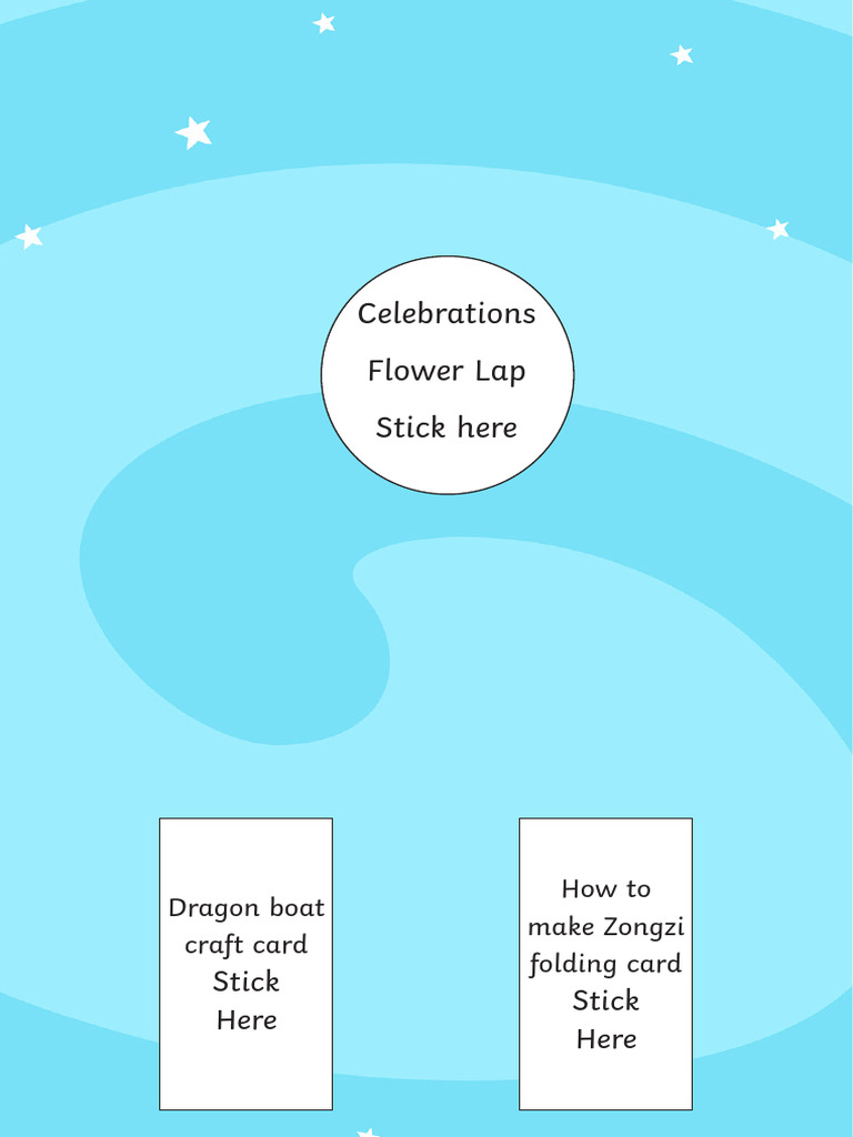 Dragon Boat Festival Lapbook - Middle Page | PDF