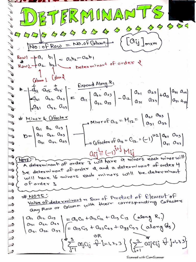 Determinants | PDF