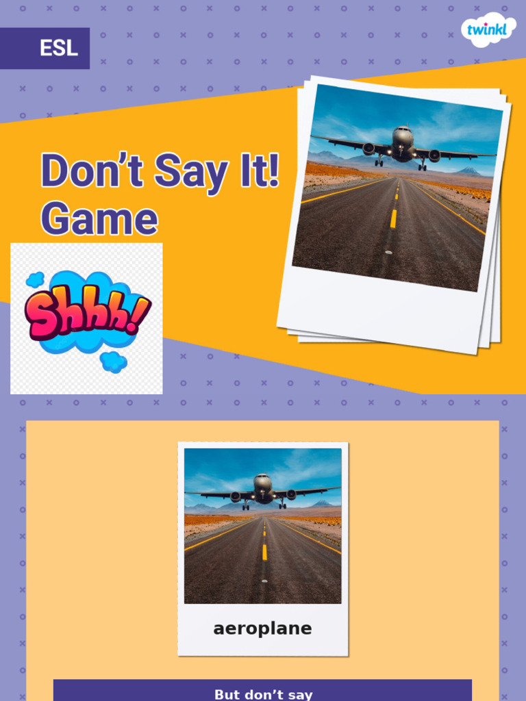 Don't Say It Game: Word List Guide | PDF