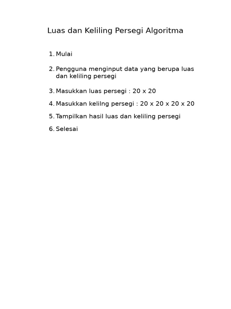 Flowchart Persegi | PDF