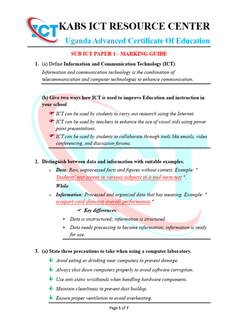 Guide s5 Kabs Ict 1 Resource | PDF | Central Processing Unit | Artificial Intelligence