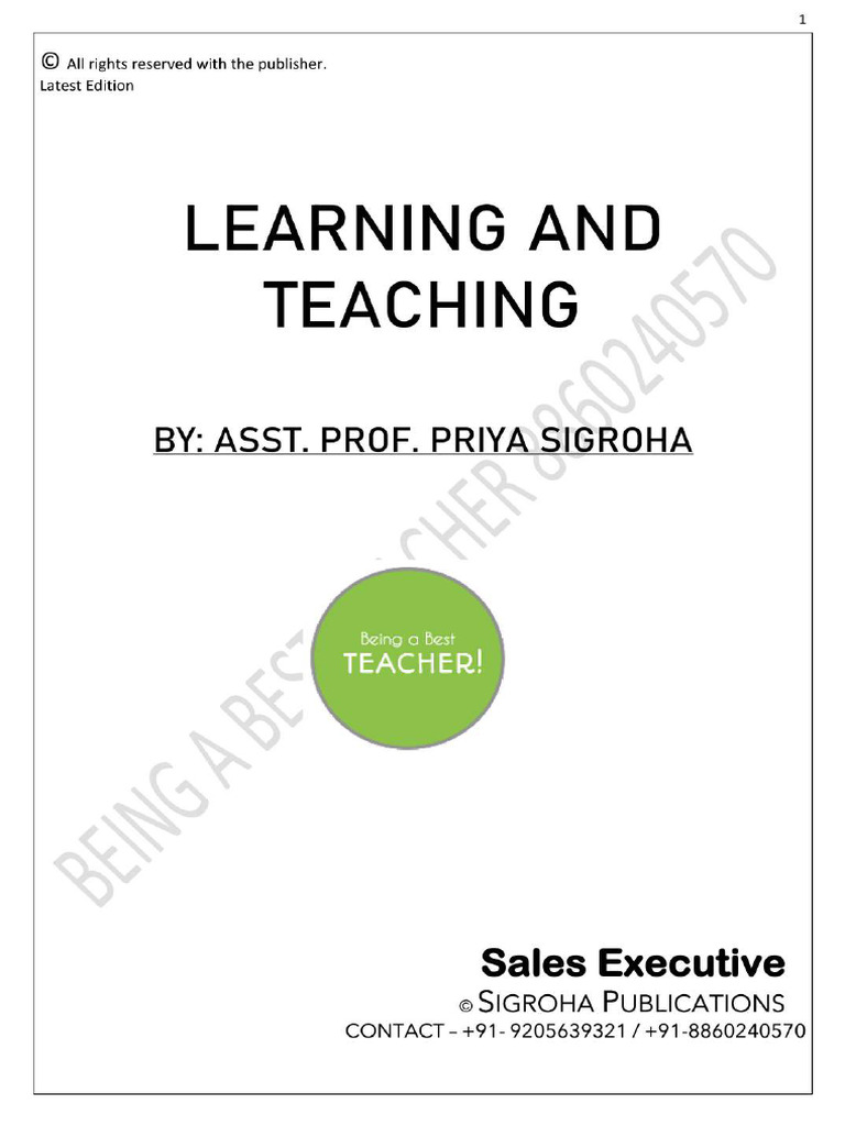 22.learning & Teaching-Compressed | PDF