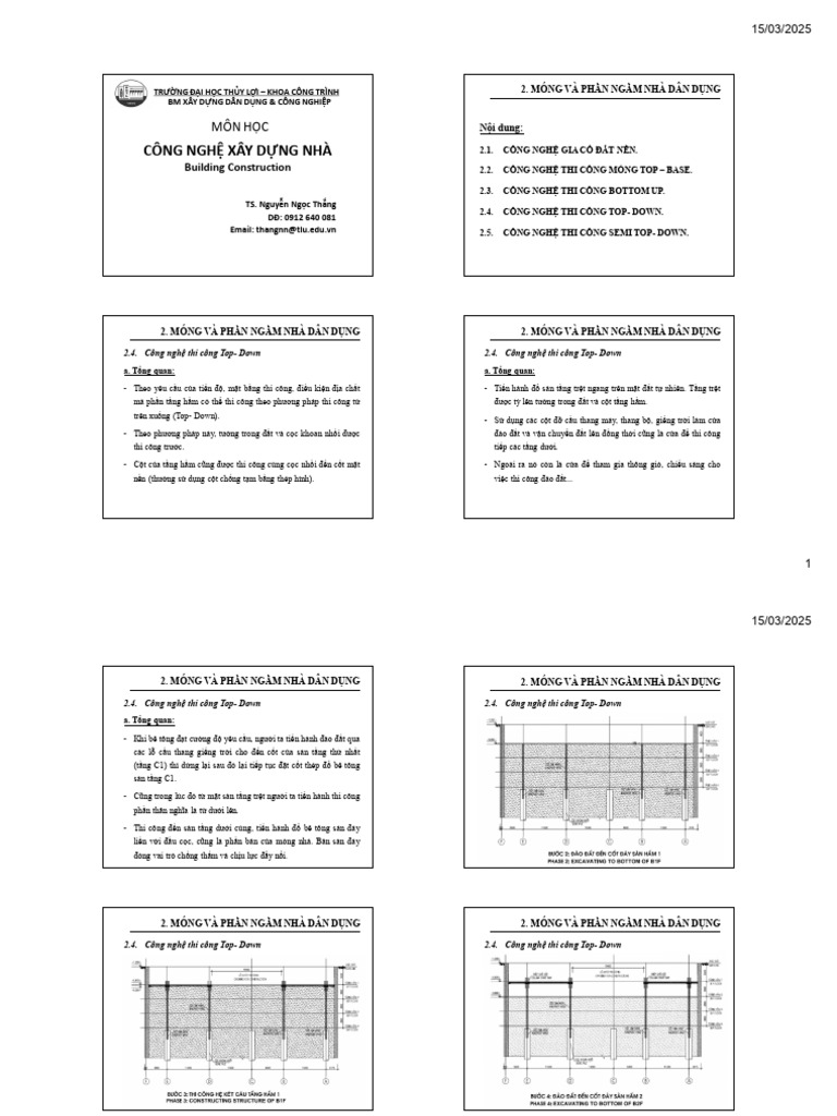 NNT - Cong Nghe Thi Cong Top - Down | PDF