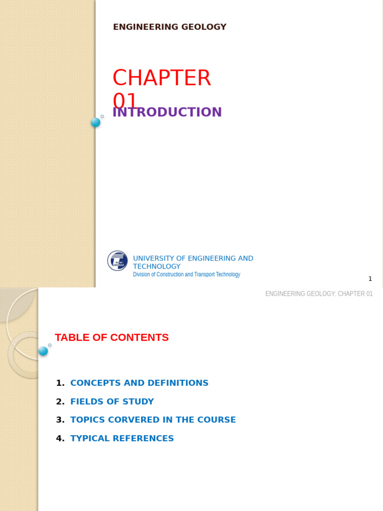 Chapter 01 Introduction | PDF | Geology | Engineering