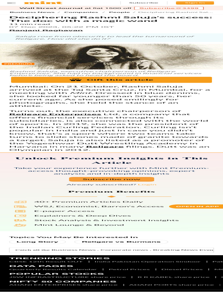 Deciphering Rashmi Saluja's Success The Doc With A Magic Wand Company ...