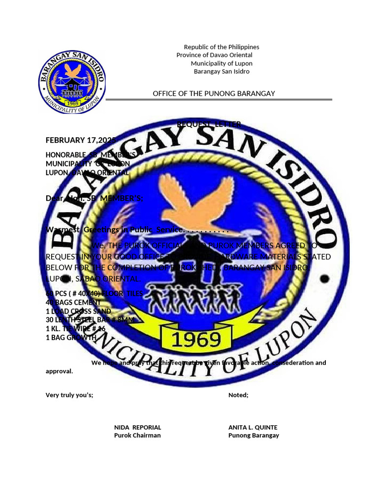Lupon Davao Oriental Residency Certificates | PDF