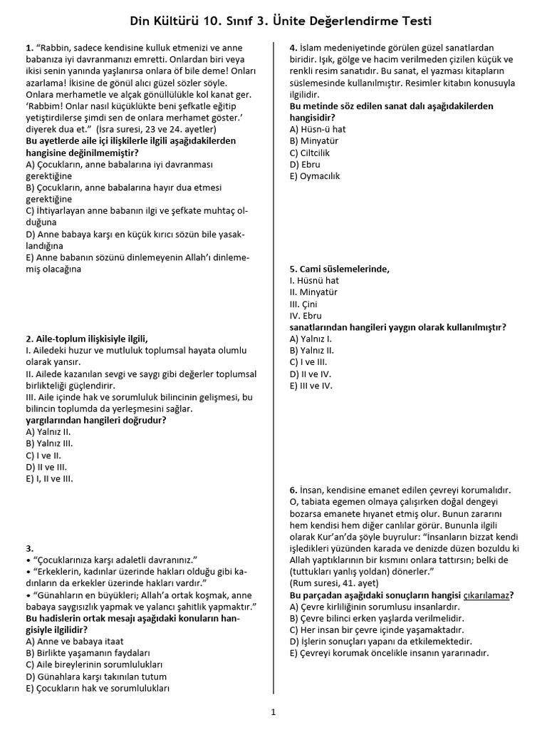 10-3 Test | PDF