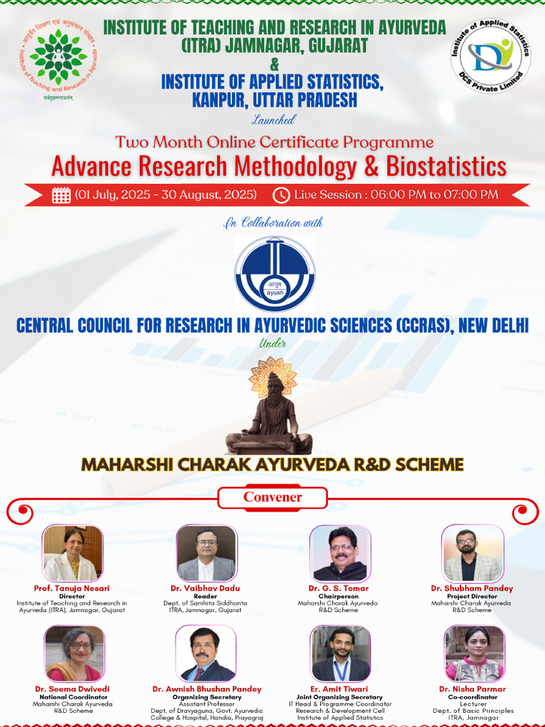 Brochure - Advance Research Methodology and Biostatistics - IAS&ITRA | PDF