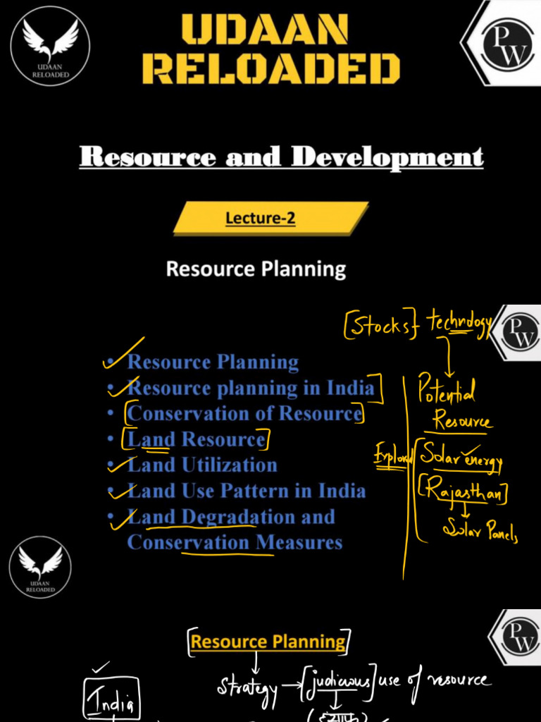 Geography Resource Development 02 Classnotes Pdf