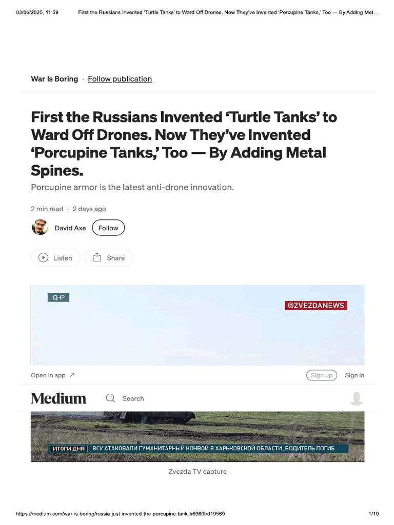 First The Russians Invented Turtle Tanks' To Ward Off Drones. Now They ...