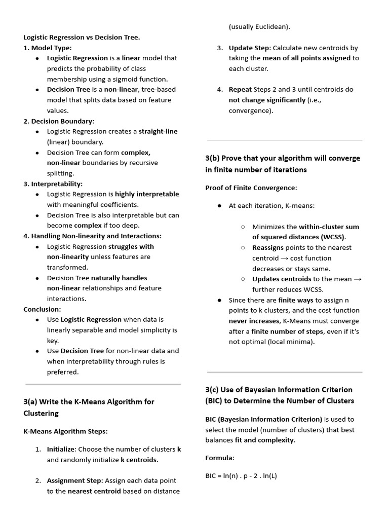 Logistic Regression vs Decision Tree | PDF | Cluster Analysis | Logistic Regression