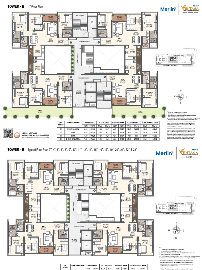 TOWER B Floor Plans - Updated | PDF