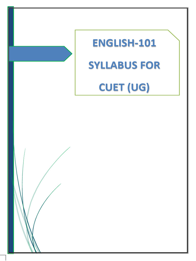 ENGLISH-101 Syllabus For Cuet (Ug) | PDF