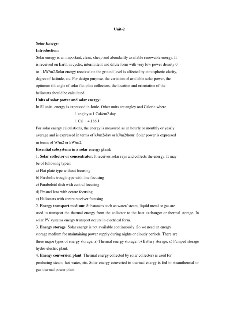 Solar Energy Introduction | PDF | Equator | Solar Energy
