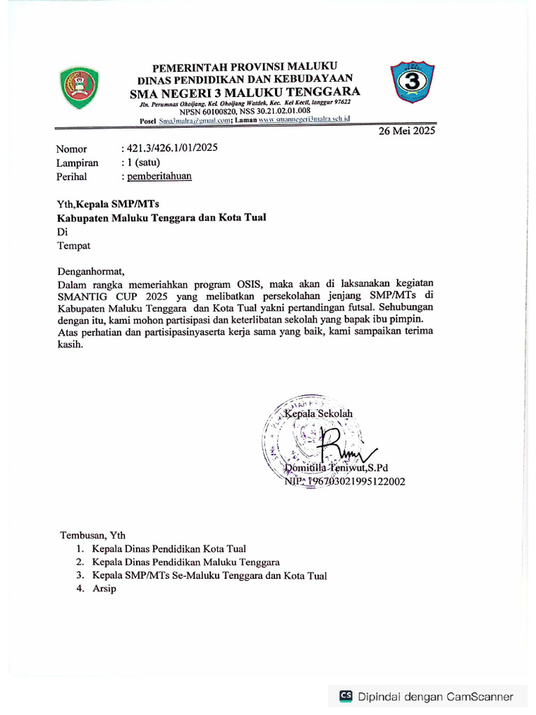 Surat Smantig Cup | PDF