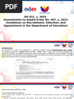 Group 6 Report DepEd Order No. 7 S. 2023 | PDF | Recruitment | Government