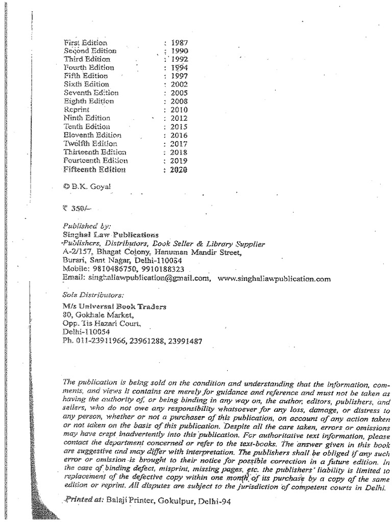 Singhal Company Law | PDF