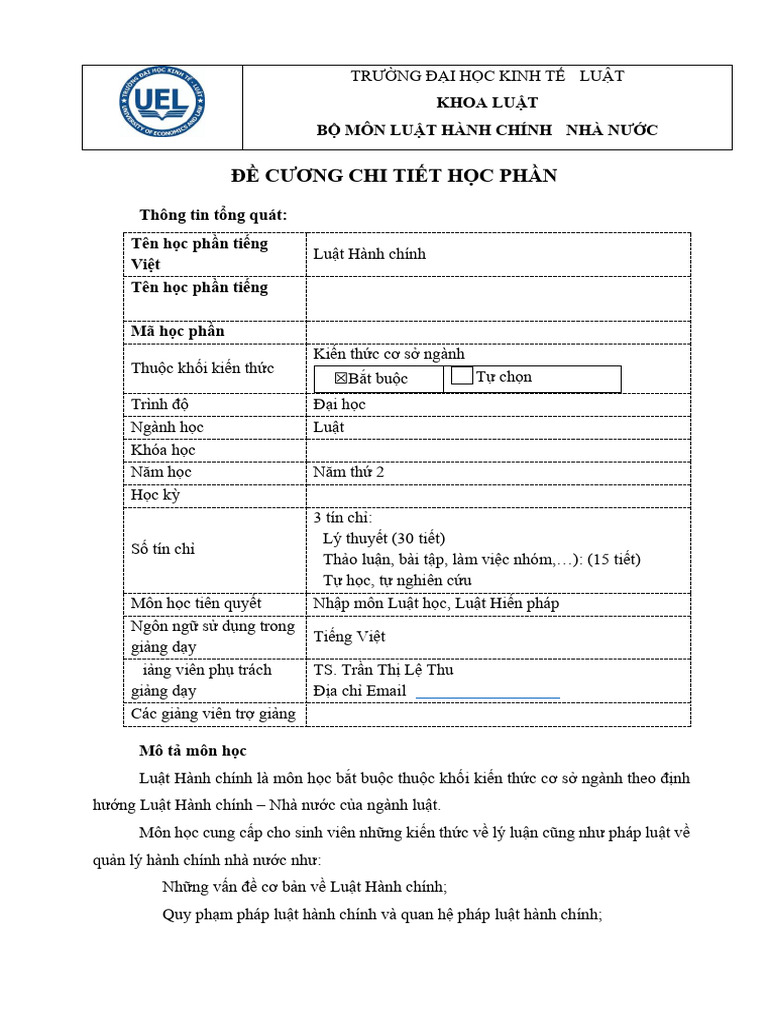 Đề Cương LHC 2025 | PDF