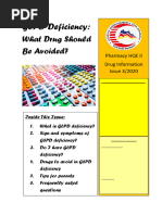 MIMS Summary Table-G6PD | PDF