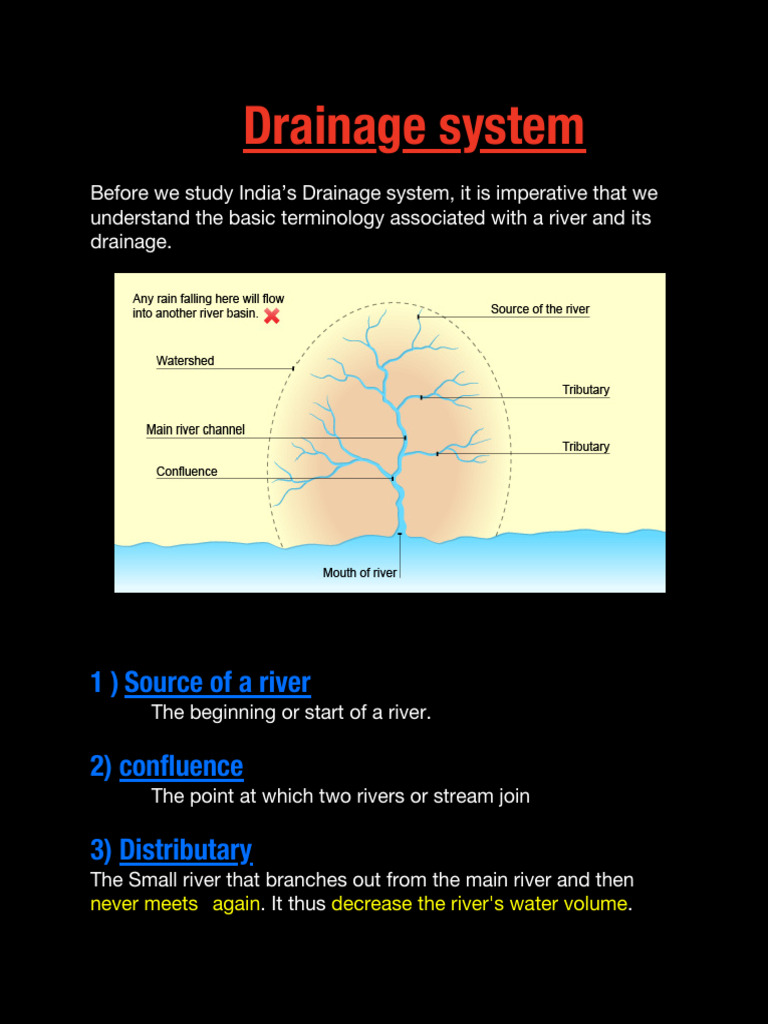 Overview of India's River Drainage System | PDF | Drainage Basin ...