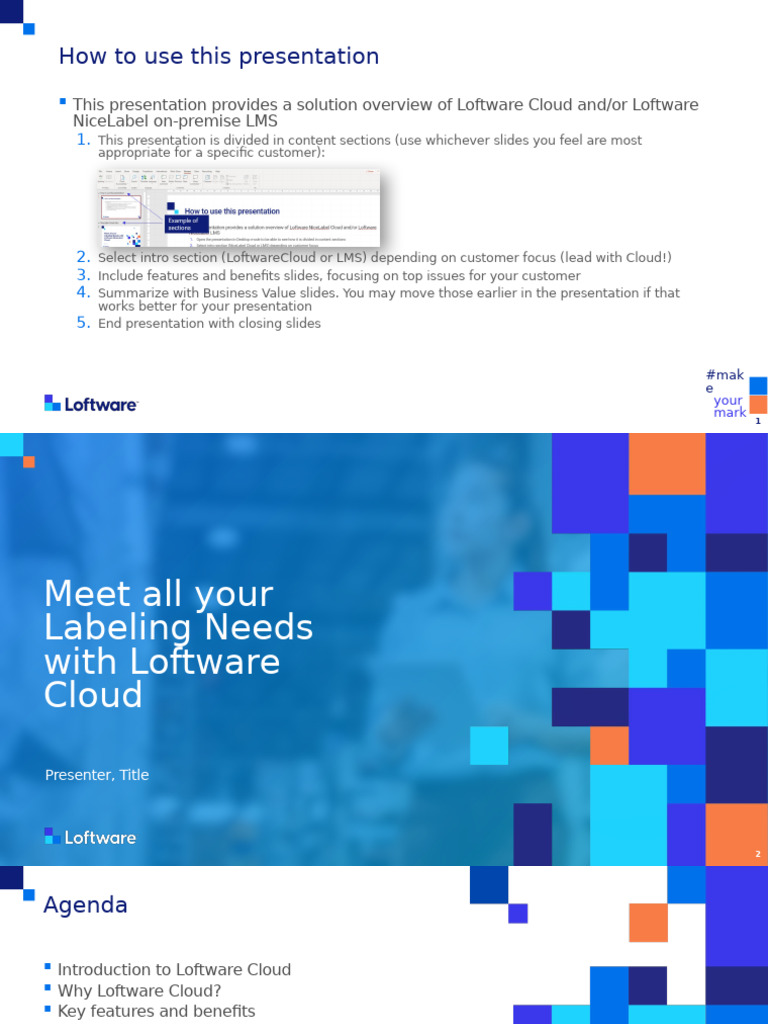 Loftware Cloud and NiceLabel LMS Overview Presentation - For CHANNEL | PDF | Cloud Computing ...