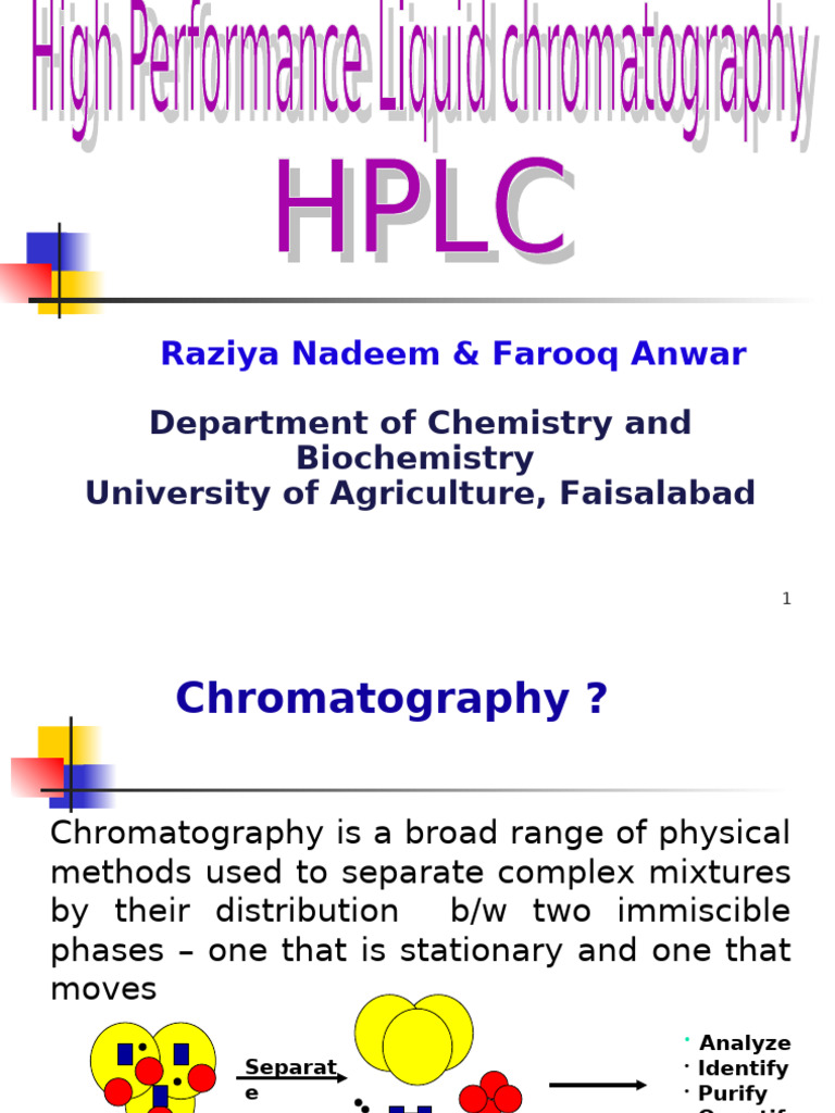 Hplc-Niab Bs Chemistry | PDF | High Performance Liquid Chromatography ...